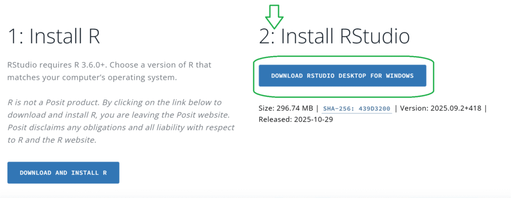 Installing R and RStudio